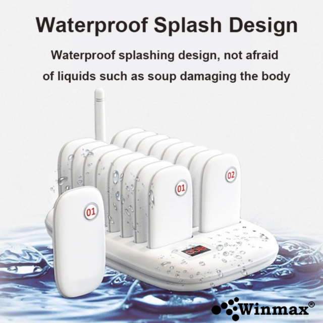 เครื่องเรียกคิวแบบไร้สาย 16 คิว Wireless Queuing System Winmax-P709